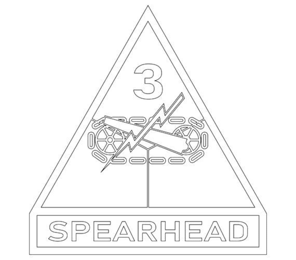 US Army 3rd Armored Division Patch Vector Files Dxf Eps Svg - Etsy