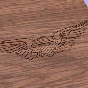 US Army Basic Aviator Badge Vector Files, Dxf Eps Svg Ai Crv - Etsy