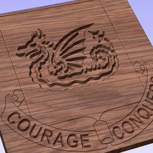 US Army 37th Armor Regiment Unit Crest Vector Files, Dxf Eps Svg Ai Crv ...