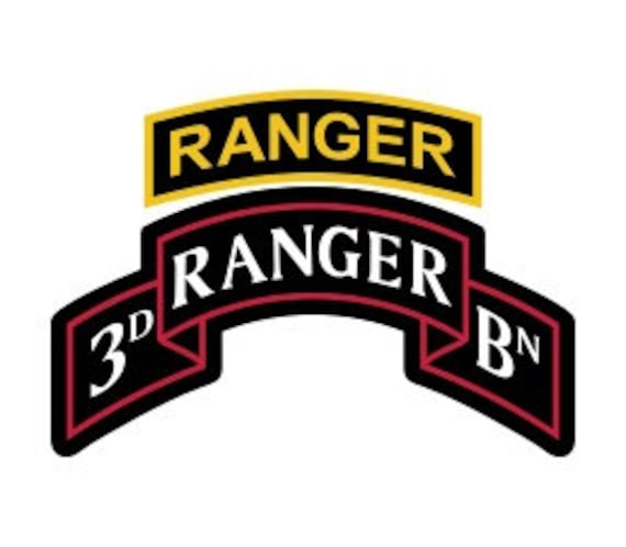 US Army 3rd Ranger Battalion Patch With Ranger Tab Vector | Etsy