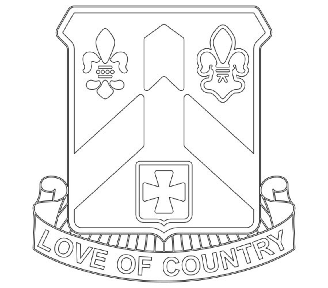 US Army 58th Infantry Regiment Unit Crest Vector Files dxf | Etsy