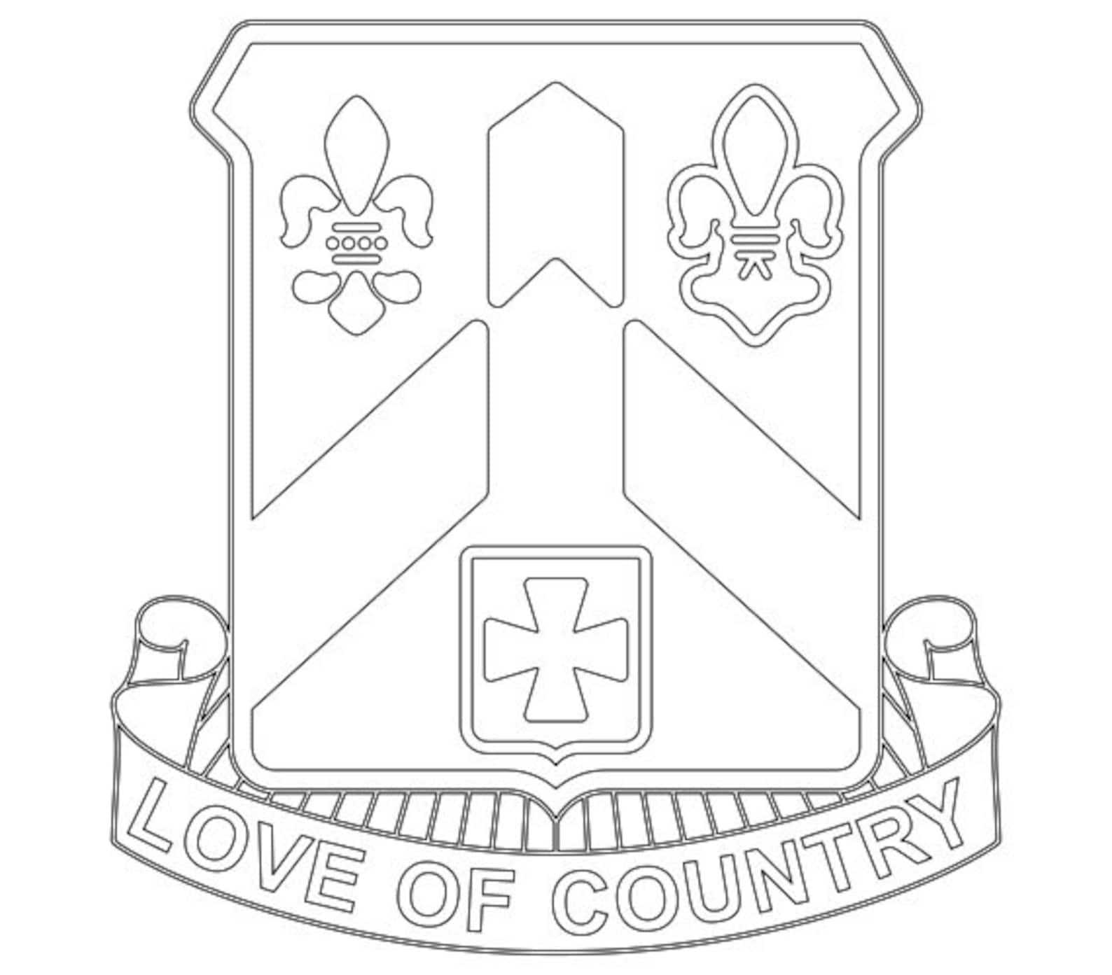 US Army 58th Infantry Regiment Unit Crest Vector Files dxf | Etsy