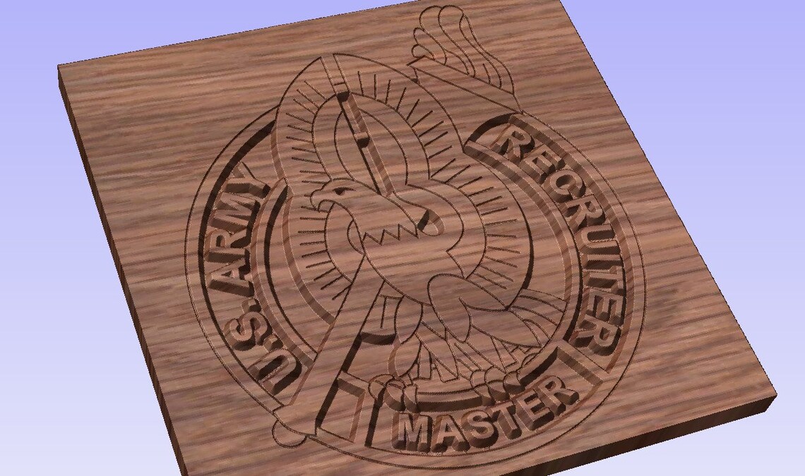 US Army Master Recruiter Identification Badge Vector Files, Dxf Eps Svg ...