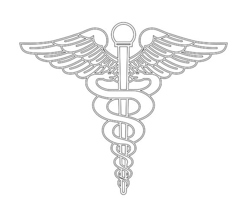 US Army Medical Corps Branch Insignia Vector Files dxf eps | Etsy