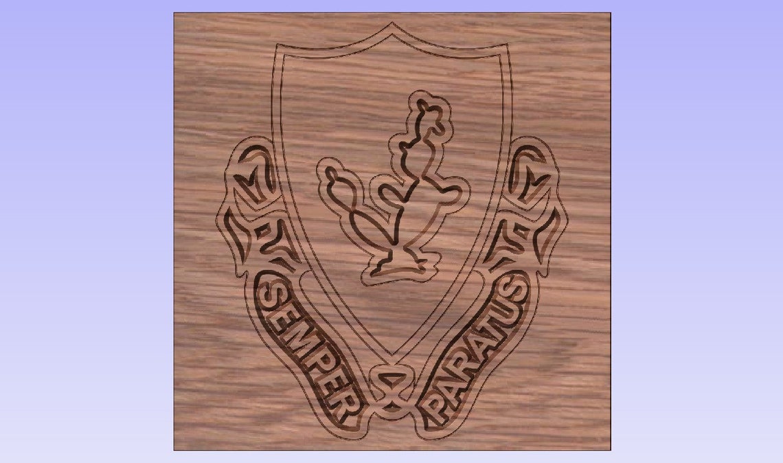 US Army 12th Cavalry Regiment Unit Crest Vector Files Dxf Eps - Etsy