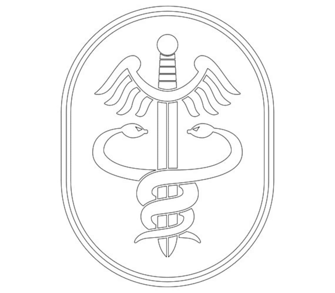 US Army Medical Command Patch Vector Files Dxf Eps Svg Ai Crv - Etsy
