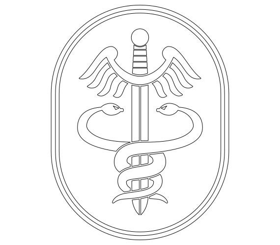 US Army Medical Command Patch Vector Files Dxf Eps Svg Ai Crv - Etsy