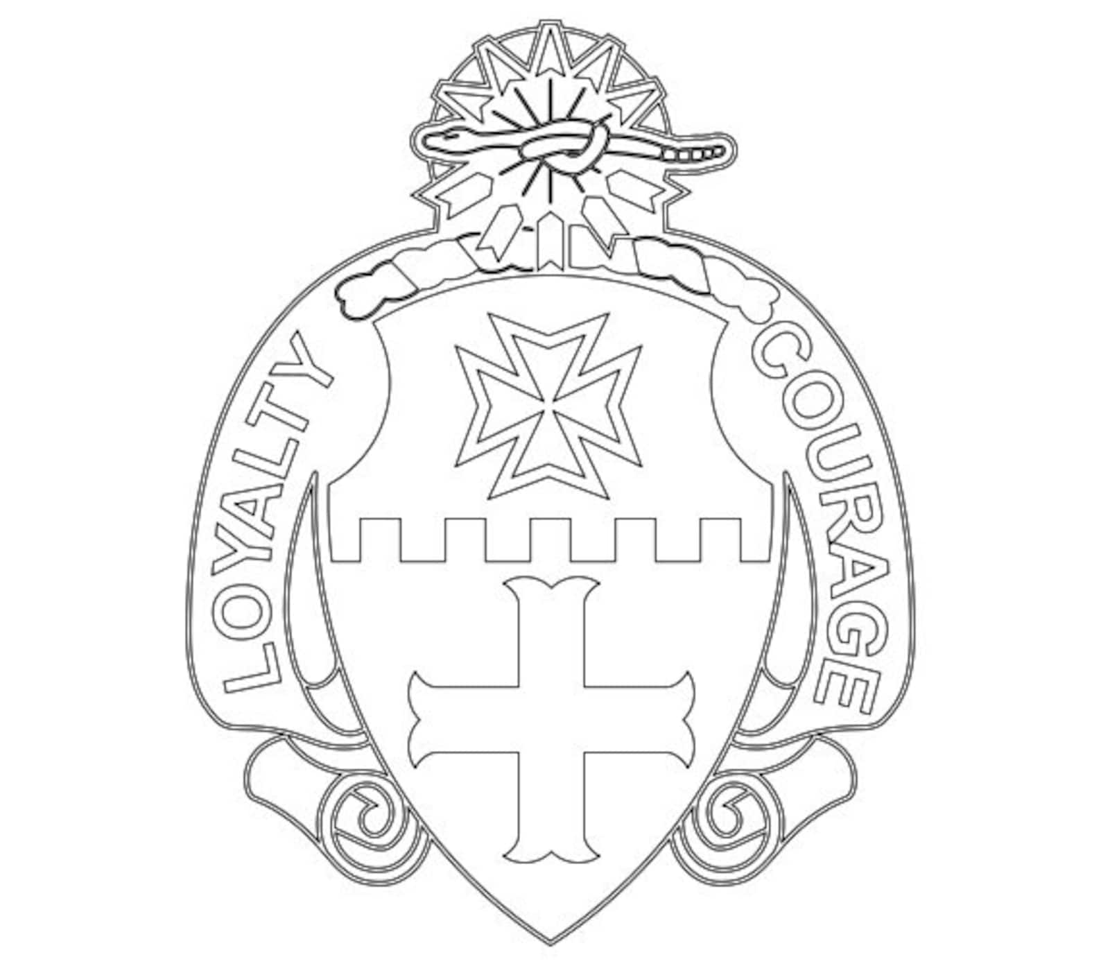 US Army 5th Cavalry Regiment Unit Crest Vector Files Dxf Eps | Etsy