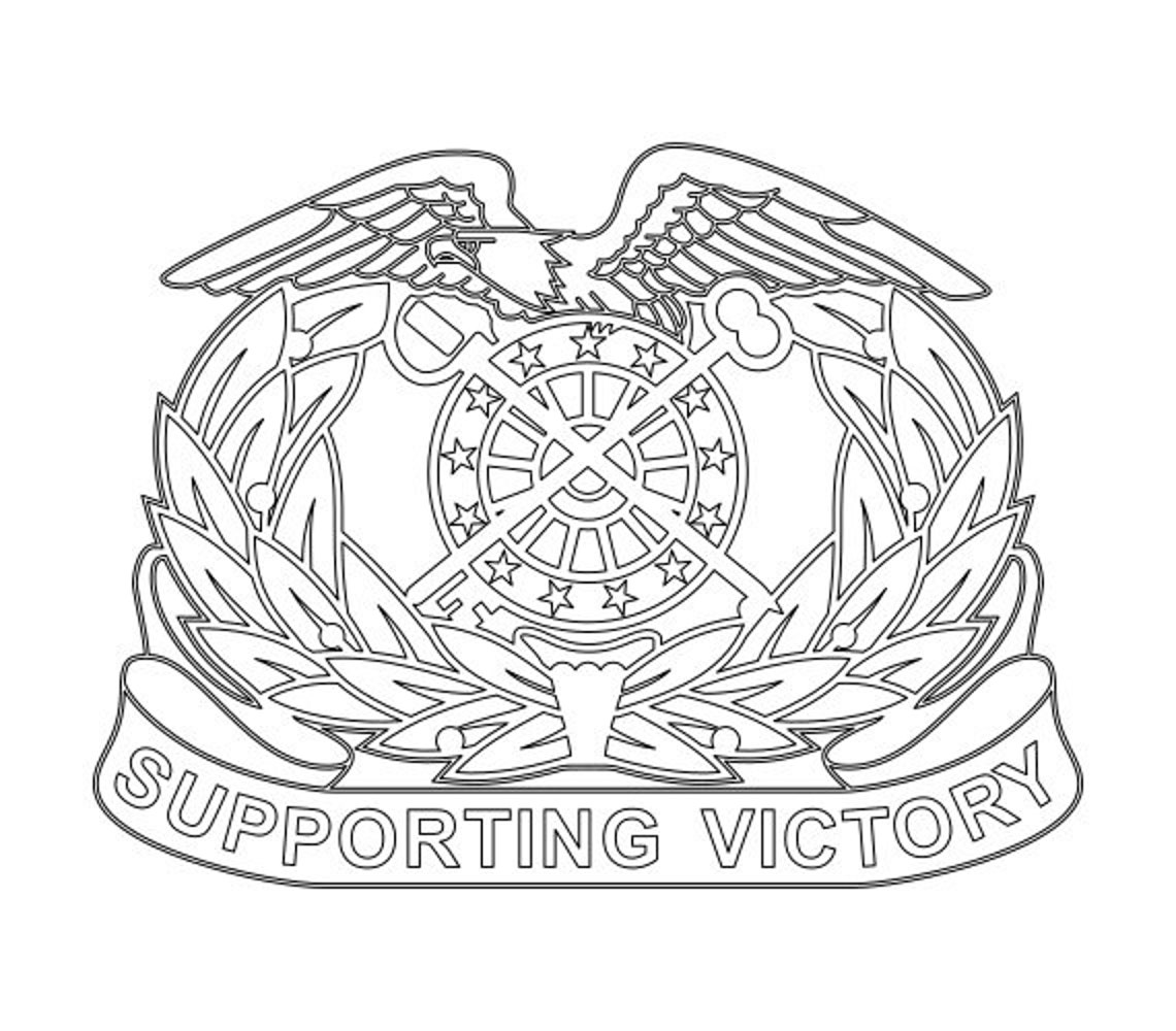 US Army Quartermaster Regimental Crest Vector Files, Dxf Eps Svg Ai Crv ...