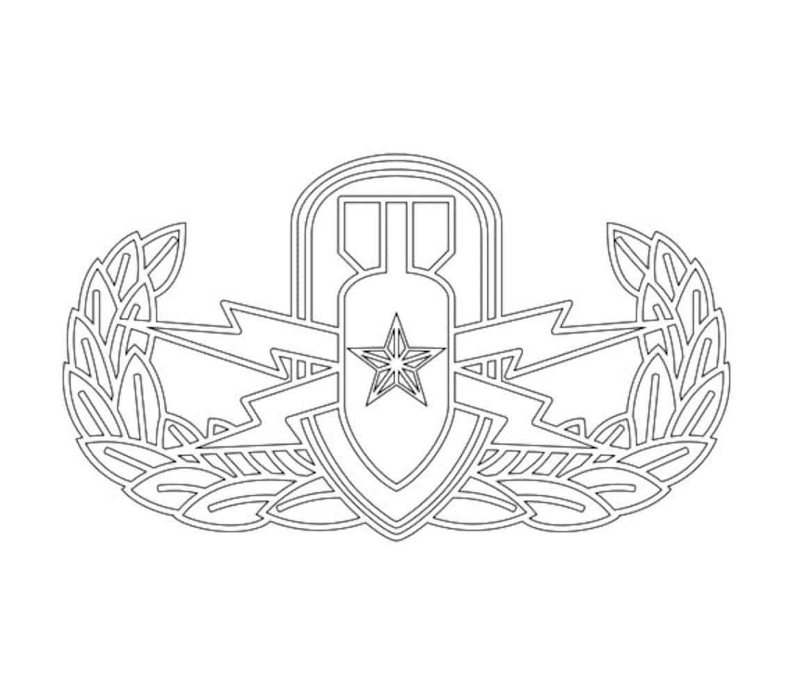 US Army Senior Explosive Ordnance Disposal Badge Vector Files - Etsy