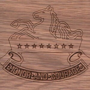 US Army 8th Cavalry Regiment Unit Crest Vector Files, Dxf Eps Svg Ai ...