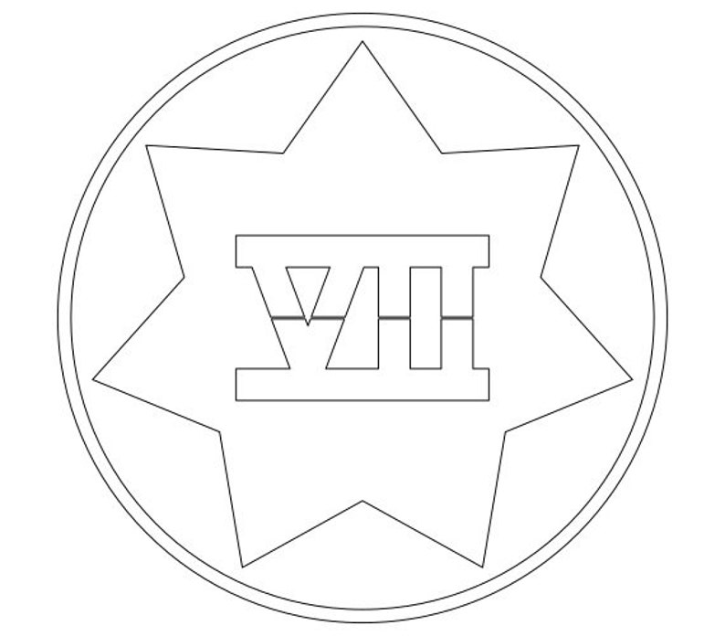 US Army VII Corps Patch Vector Files Dxf Eps Svg Ai Crv | Etsy