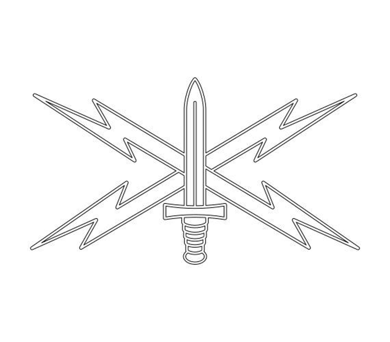 US Army Cyber Corps Branch Insignia Vector Files, Dxf Eps Svg Ai Crv - Etsy