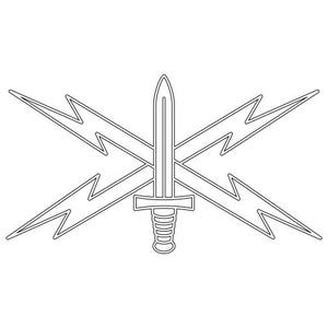 US Army Cyber Corps Branch Insignia Vector Files, Dxf Eps Svg Ai Crv - Etsy