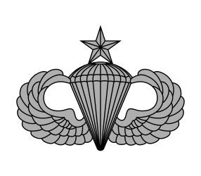 US Army Senior Parachutist Badge Vector Files, Dxf Eps Svg Ai Crv - Etsy