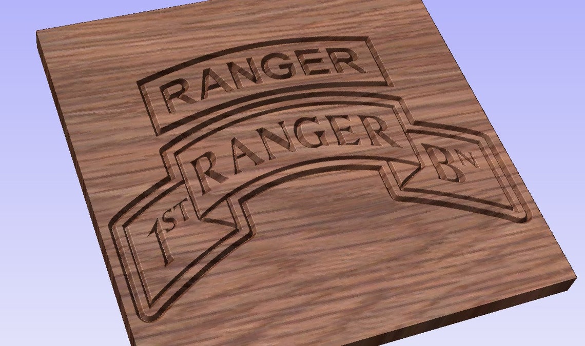 US Army 1st Ranger Battalion Patch With Ranger Tab Vector | Etsy