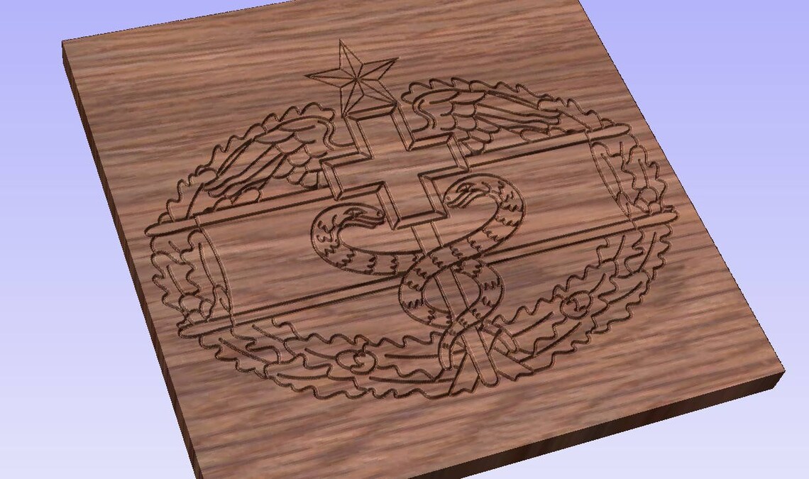 US Army Combat Medical Badge 2nd Award Vector Files Dxf Eps | Etsy