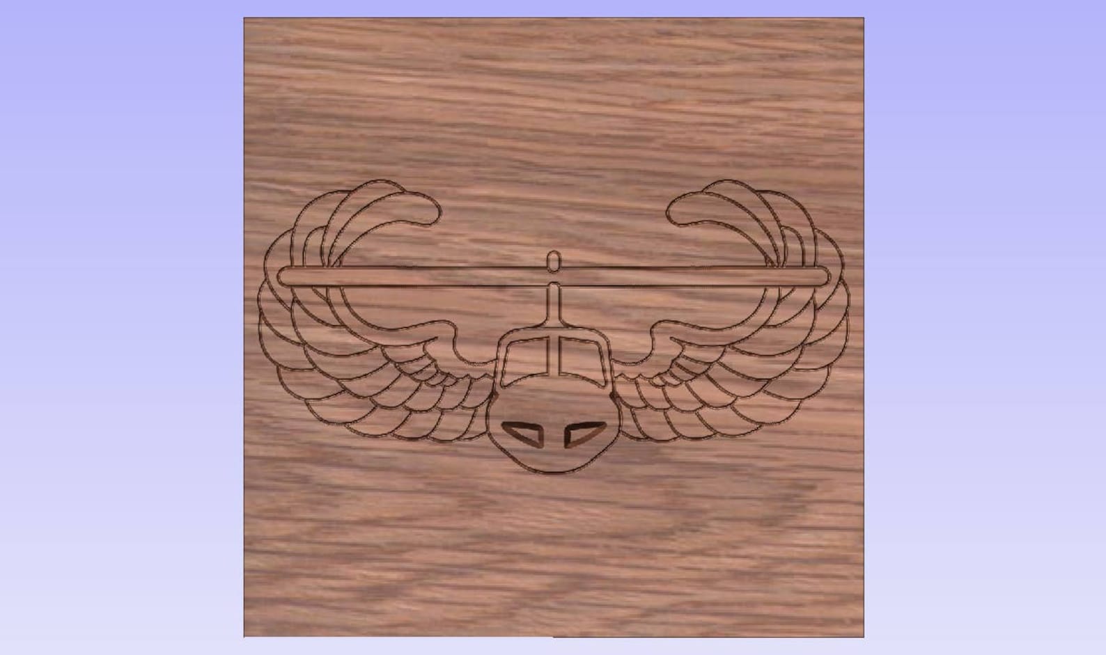 US Army Air Assault Badge Vector Files Dxf Eps Svg Ai Crv - Etsy Canada