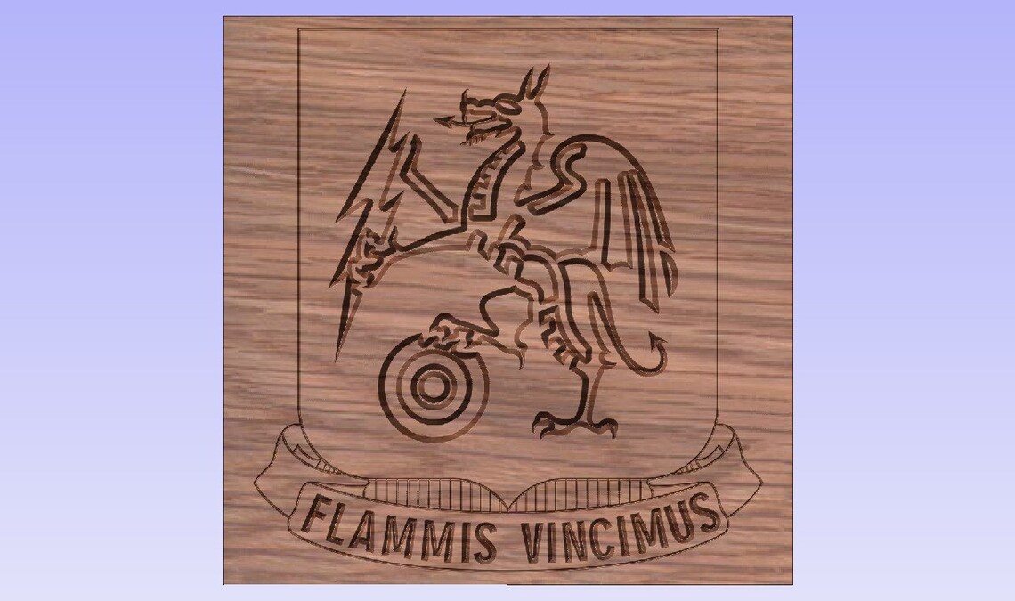 US Army 2nd Chemical Battalion Unit Crest Vector Files Dxf | Etsy