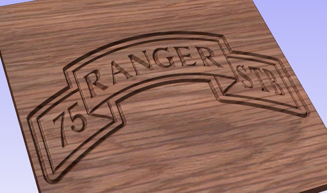 US Army 75th Ranger STB Patch Vector Files Dxf Eps Svg Ai Crv | Etsy