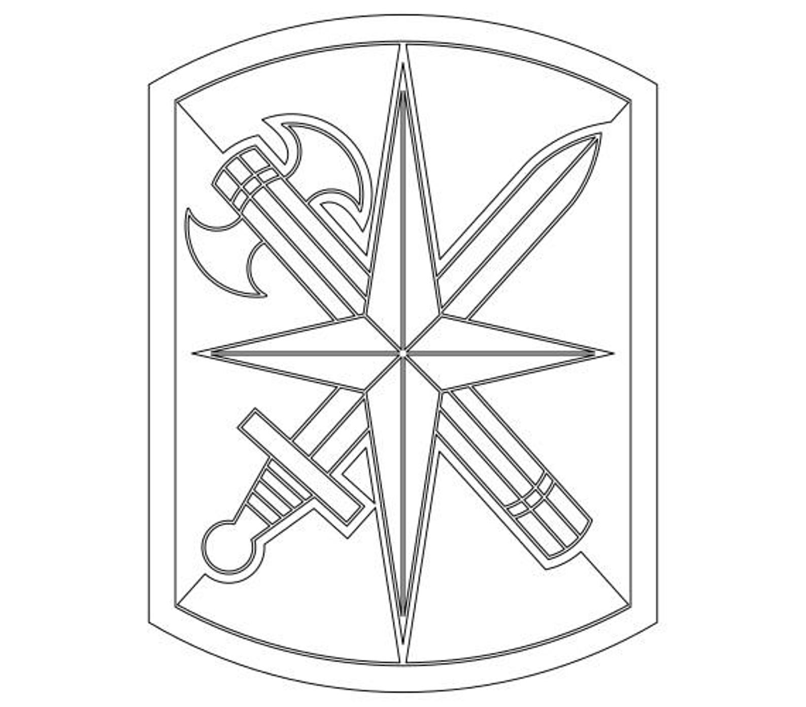 US Army 14th Military Police Brigade Patch Vector Files, Dxf Eps Svg Ai ...