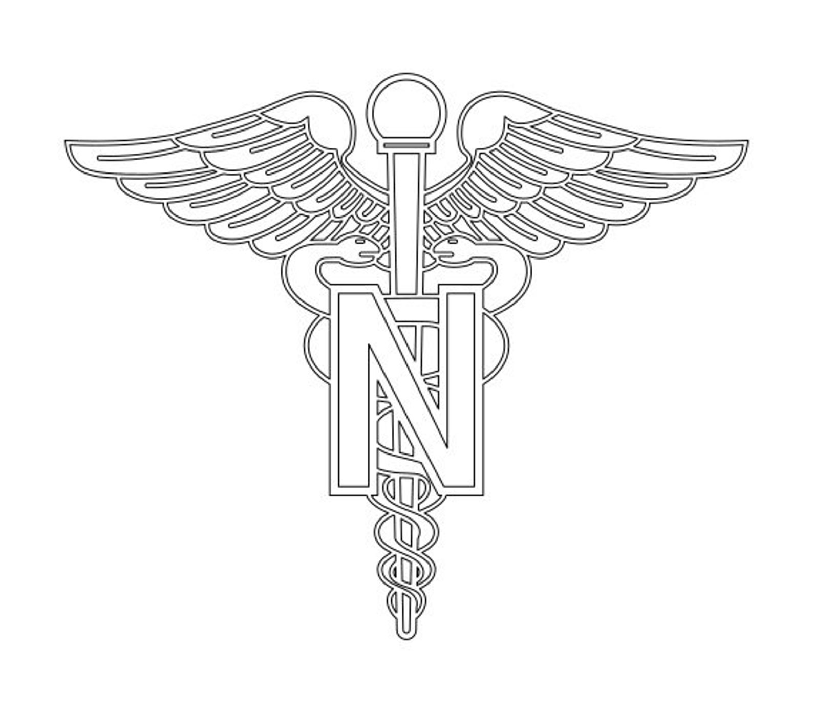 US Army Nurse Corps Branch Insignia Vector Files Dxf Eps Svg - Etsy