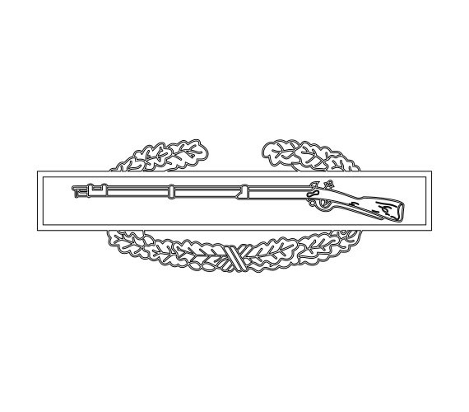 US Army Combat Infantryman Badge Vector Files, Dxf Eps Svg Ai Crv - Etsy
