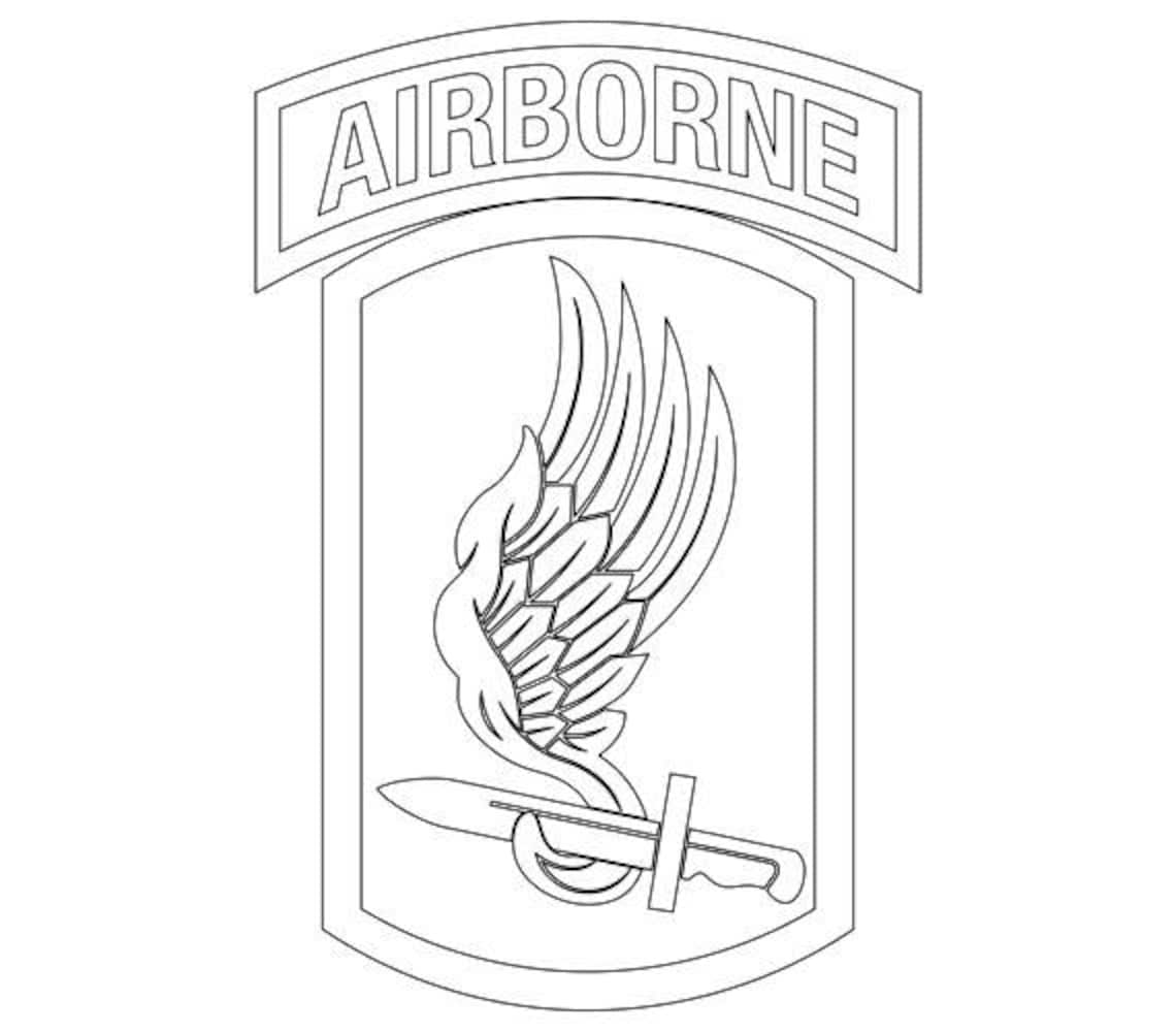 US Army 173rd Airborne Brigade Patch Vector Files Dxf Eps Svg - Etsy