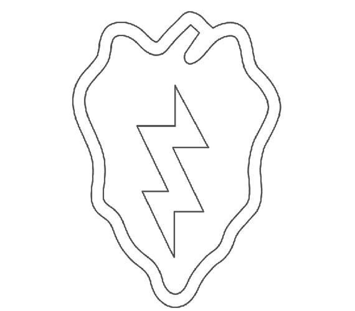 US Army 25th Infantry Division Patch Vector Files Dxf Eps Svg - Etsy