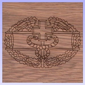 US Army Combat Medical Badge Vector Files, Dxf Eps Svg Ai Crv - Etsy