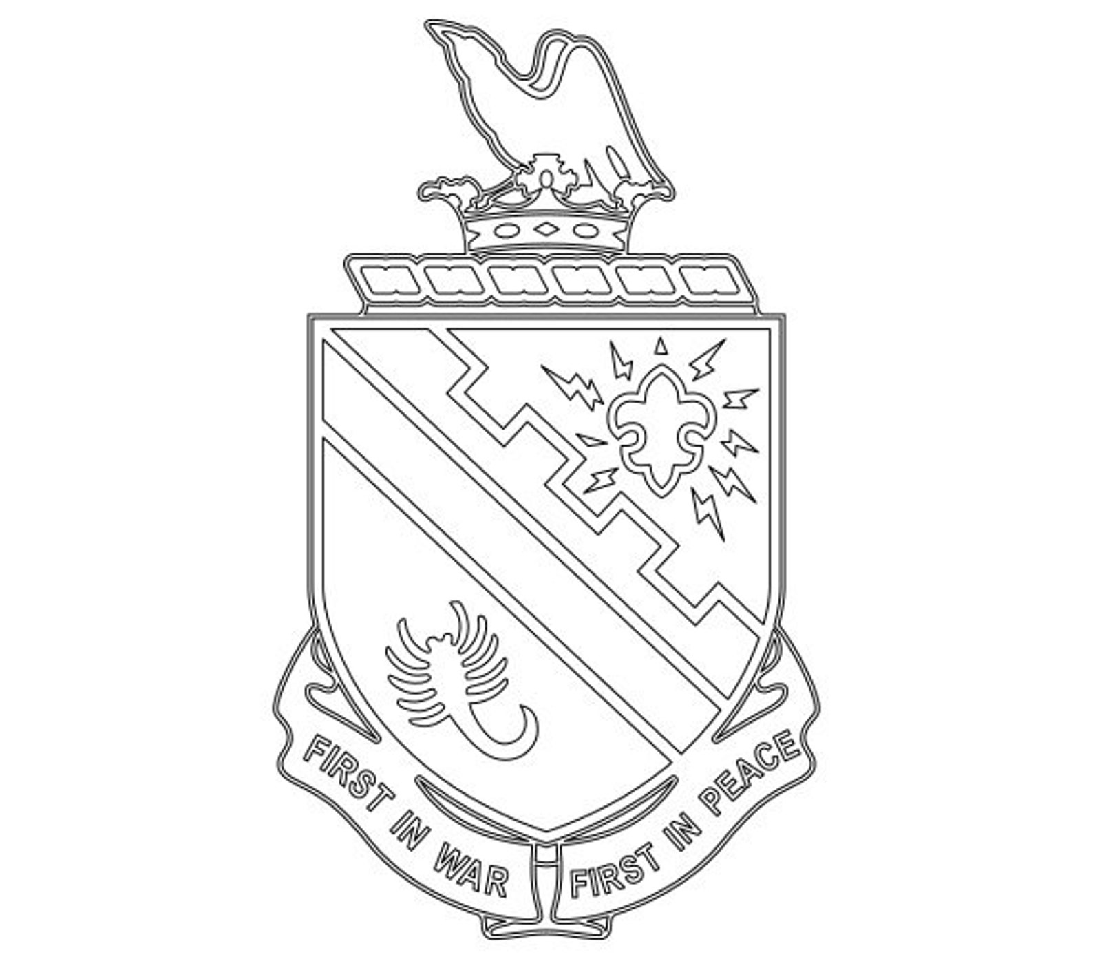 US Army 161st Infantry Regiment Unit Crest Vector Files, Dxf Eps Svg Ai ...