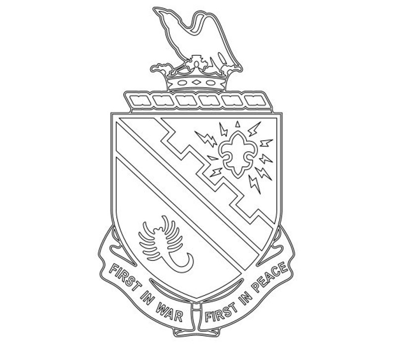 US Army 161st Infantry Regiment Unit Crest Vector Files Dxf - Etsy