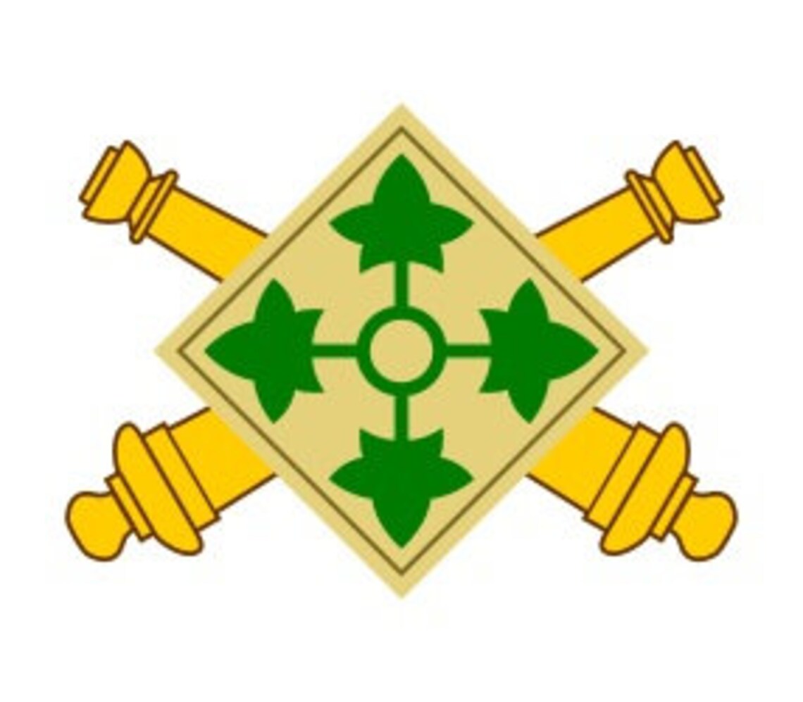 US Army 4th Infantry Division DIVARTY Emblem Vector Files, Dxf Eps Svg ...