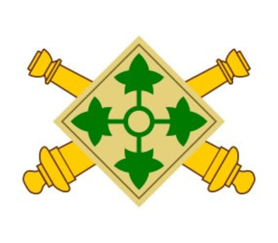 US Army 4th Infantry Division DIVARTY Emblem Vector Files Dxf - Etsy