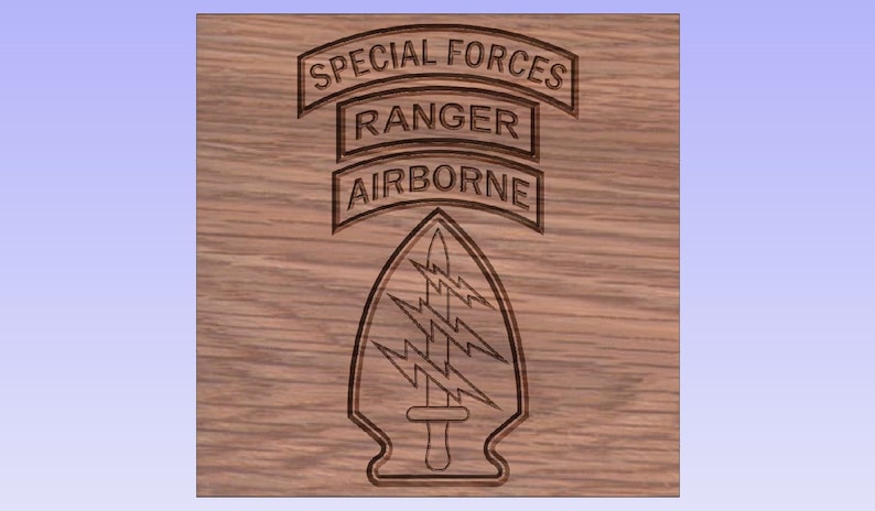 US Army Special Forces Patch With SF and Ranger Tabs Vector | Etsy Canada