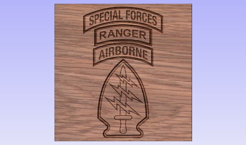 US Army Special Forces Patch with SF and Ranger Tabs Vector | Etsy