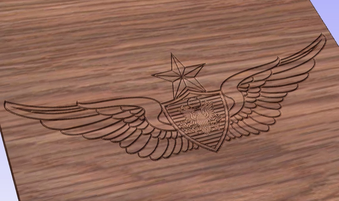 US Army Senior Aviation Badge Vector Files Dxf Eps Svg Ai Crv - Etsy