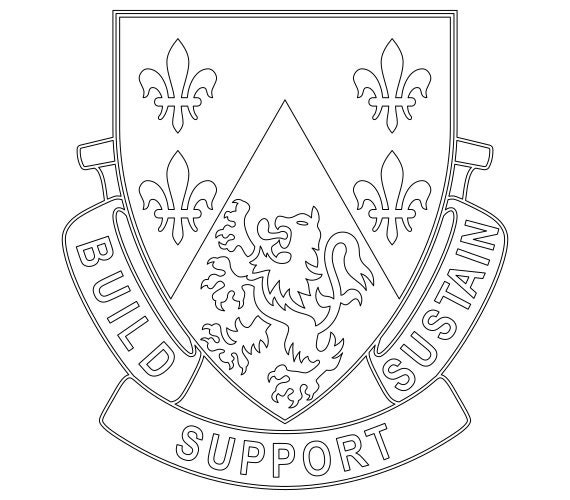 US Army 249th Engineer Battalion Unit Crest Vector Files dxf - Etsy España