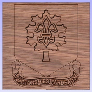 US Army 101st Brigade Support Battalion Unit Crest Vector Files, Dxf ...