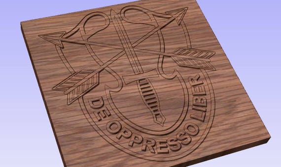 Us Army Special Forces Unit Crest Vector Files Dxf Eps Svg