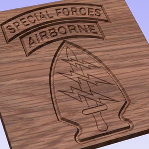 US Army Special Forces With SF Tab Patch Vector Files, Dxf Eps Svg Ai ...