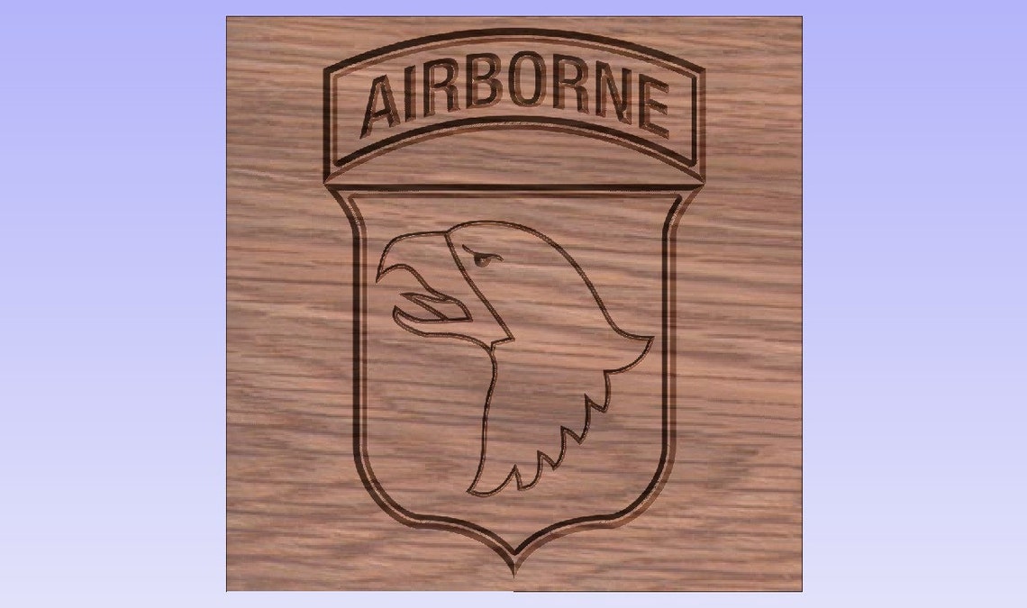 US Army 101st Airborne Division Patch Vector Files Dxf Eps - Etsy