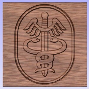 US Army Medical Command Patch Vector Files, Dxf Eps Svg Ai Crv - Etsy