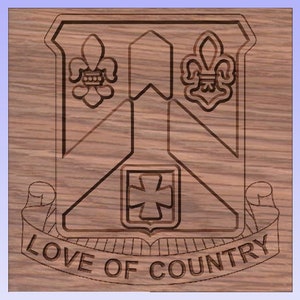 US Army 58th Infantry Regiment Unit Crest Vector Files, Dxf Eps Svg Ai ...