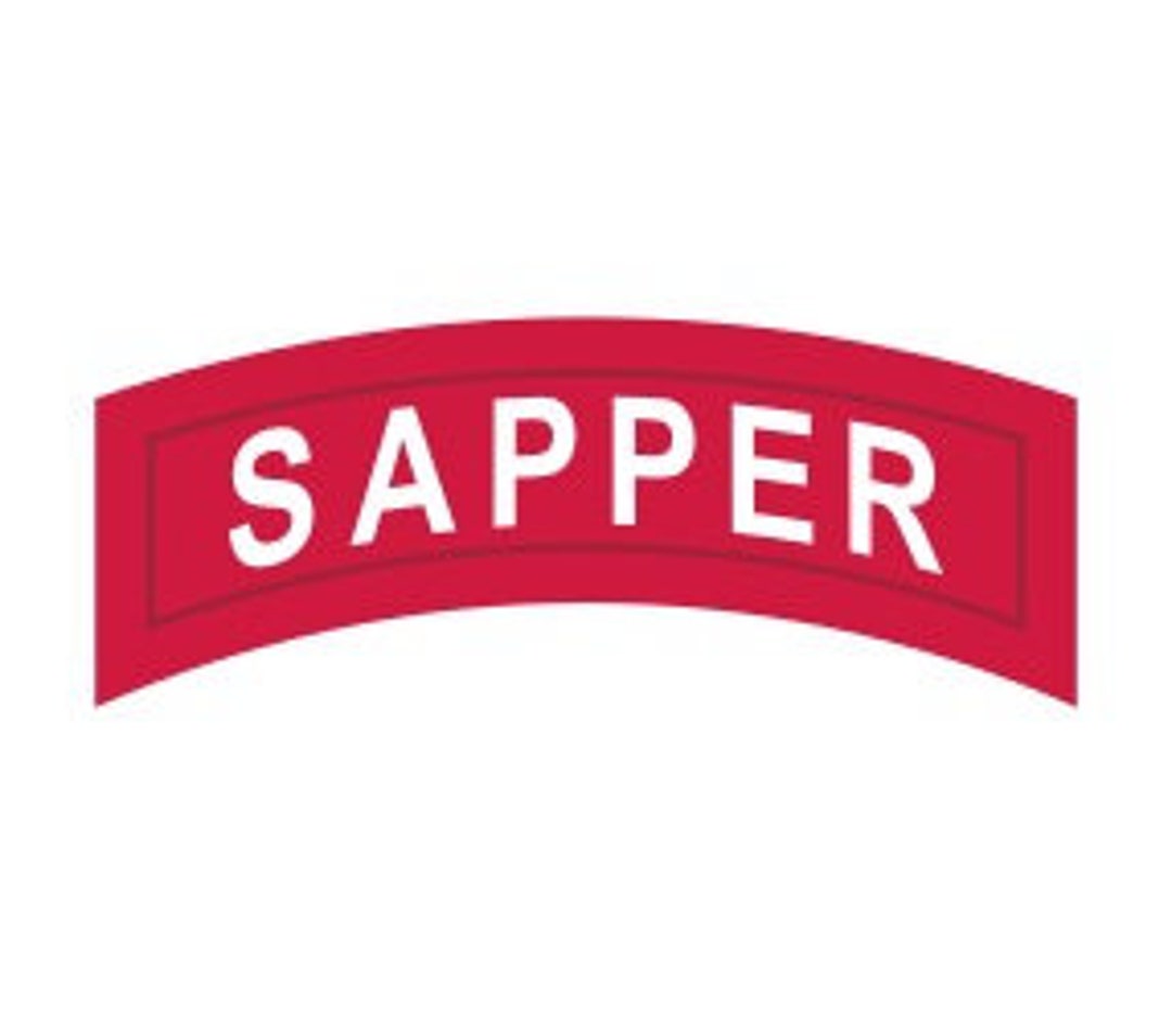 US Army Sapper Tab Vector Files, Dxf Eps Svg Ai Crv - Etsy