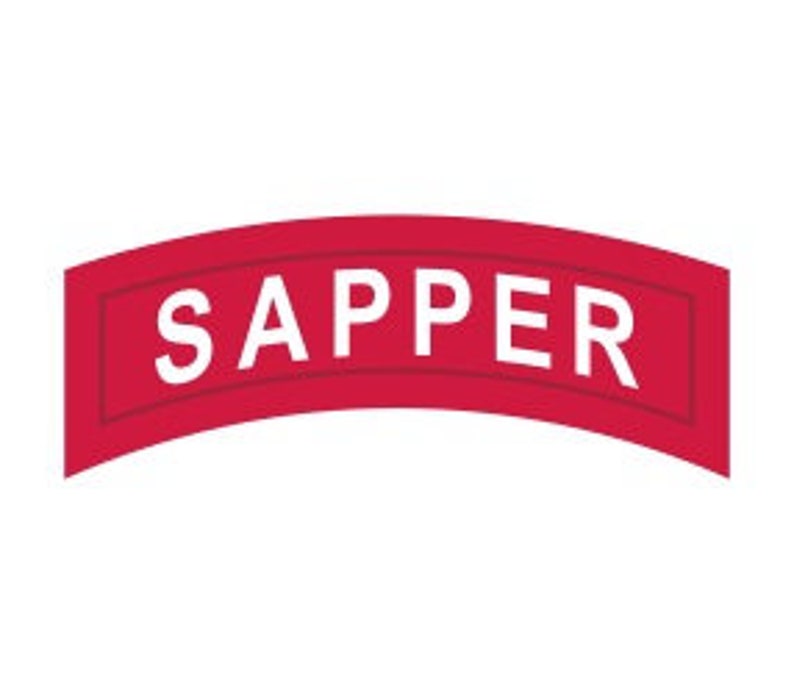 US Army Sapper Tab Vector Files, Dxf Eps Svg Ai Crv - Etsy