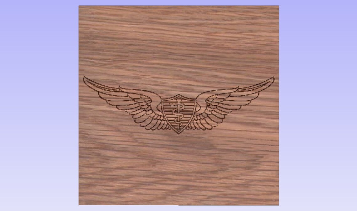 US Army Basic Flight Surgeon Badge Vector Files Dxf Eps Svg - Etsy