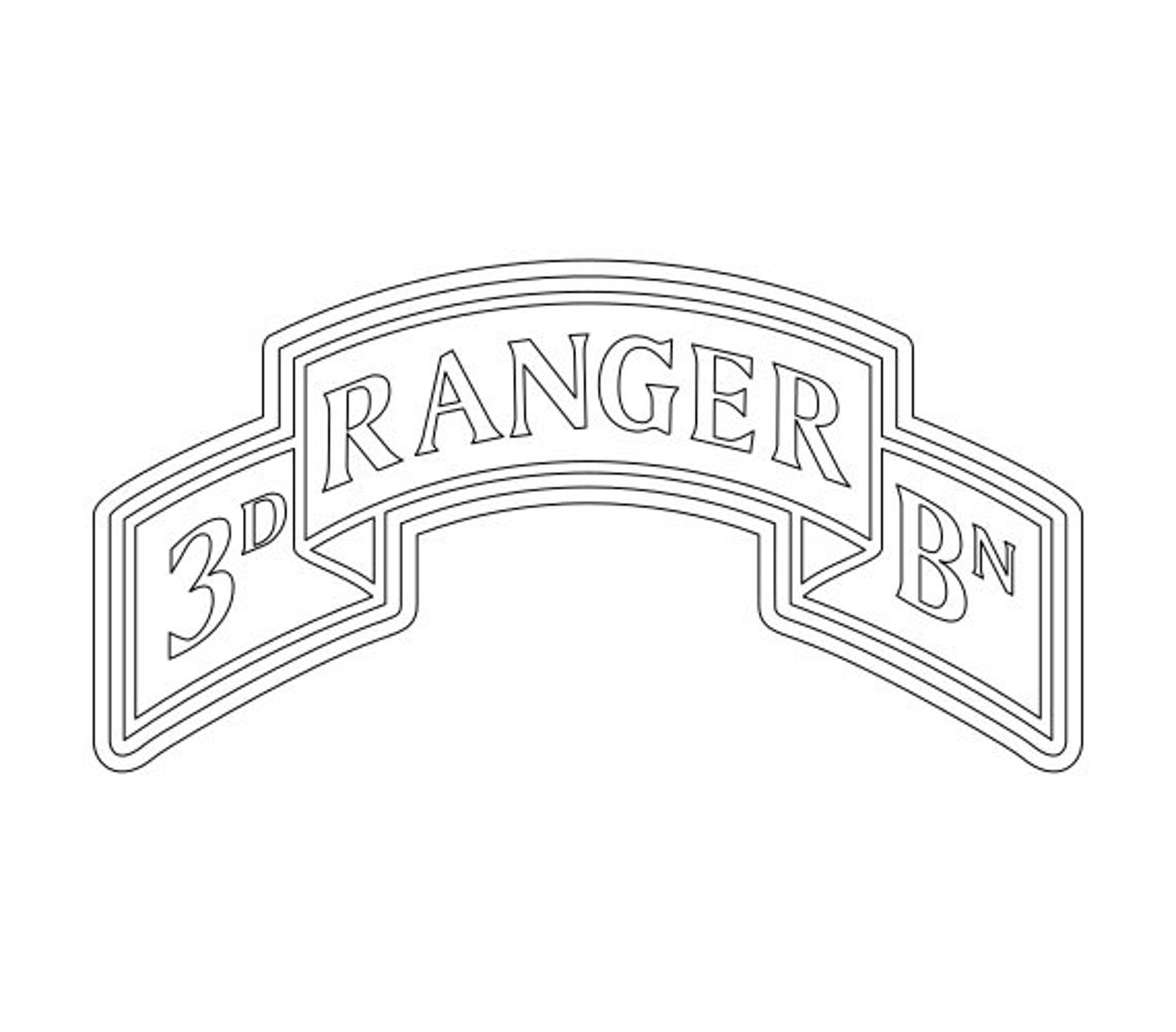 US Army 3rd Ranger Battalion Patch Vector Files Dxf Eps Svg - Etsy