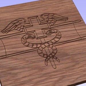 US Army Expert Field Medical Badge Vector Files, Dxf Eps Svg Ai Crv - Etsy