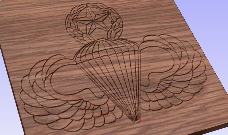 US Army Master Parachutist Badge Vector Files Dxf Eps Svg Ai - Etsy